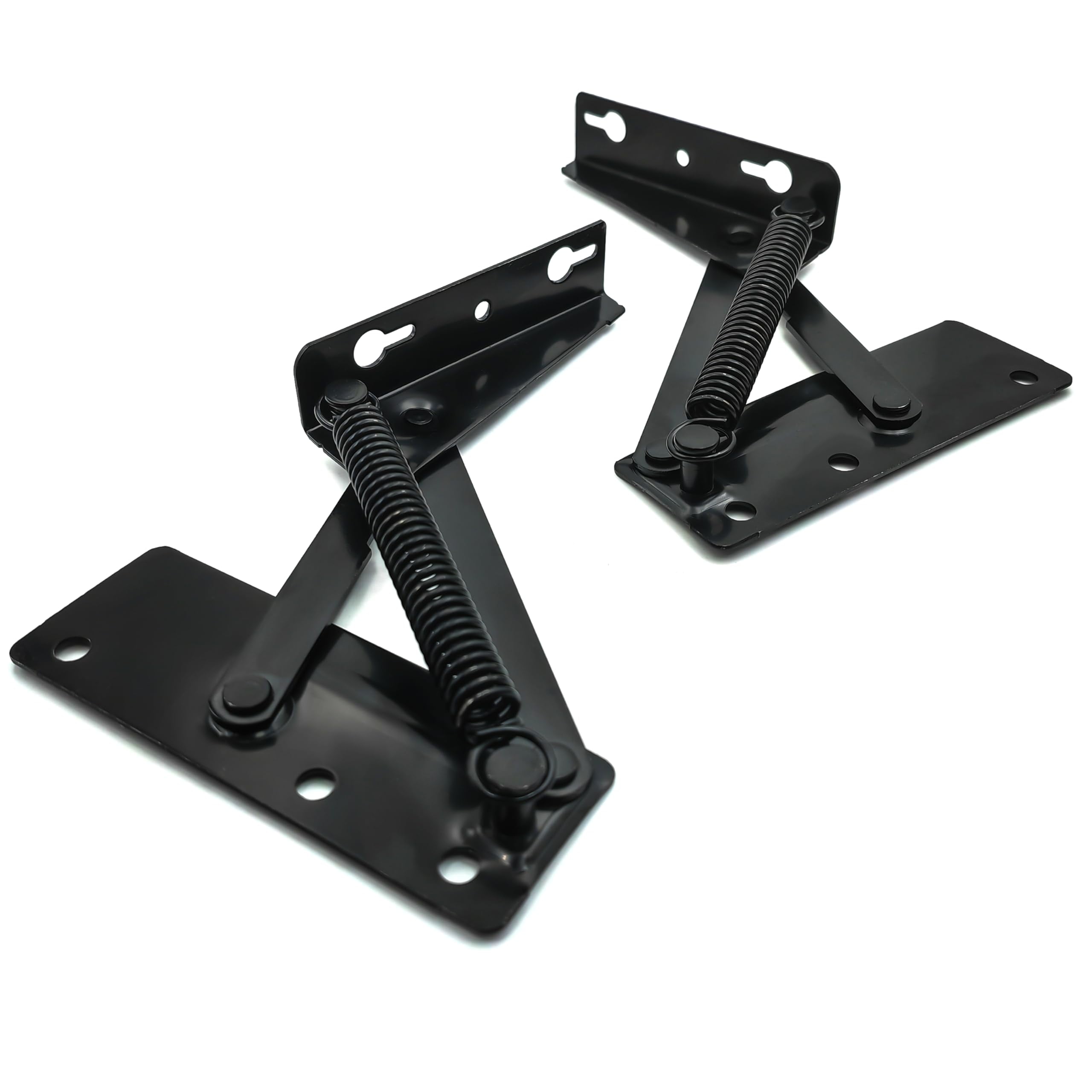 1 Pair 80-Degree Foldable Spring Lifting Hinges, Heavy-Duty Lifting ...