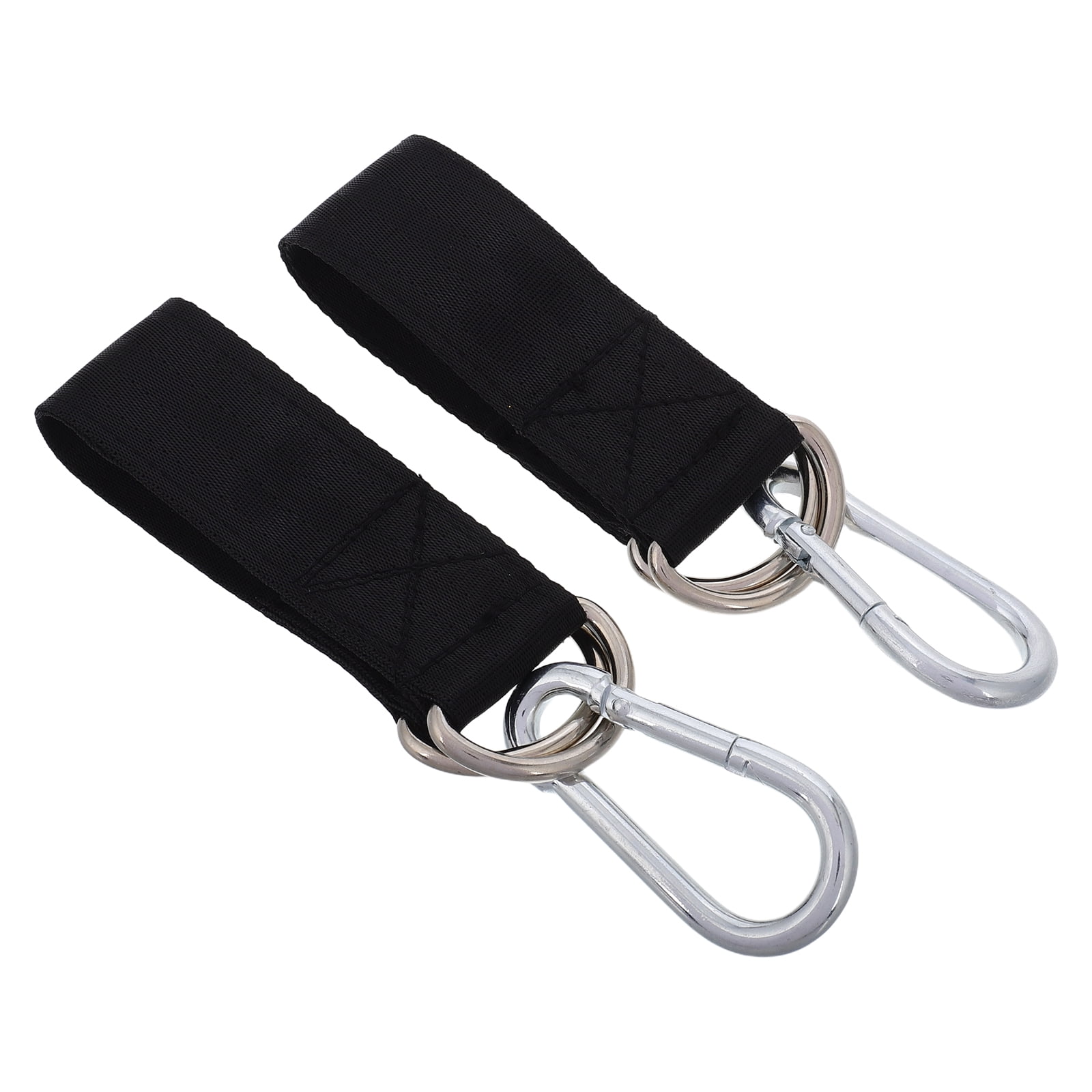 1 Pair Adjustable Pull-Up Training Band Webbing Strap With Carabiner ...