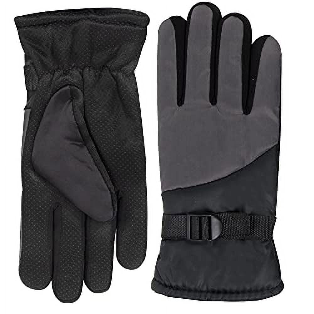 Adult One Size Insulated Waterproof Windproof Thermal Hand Gloves for Cold Winter Weather in ...