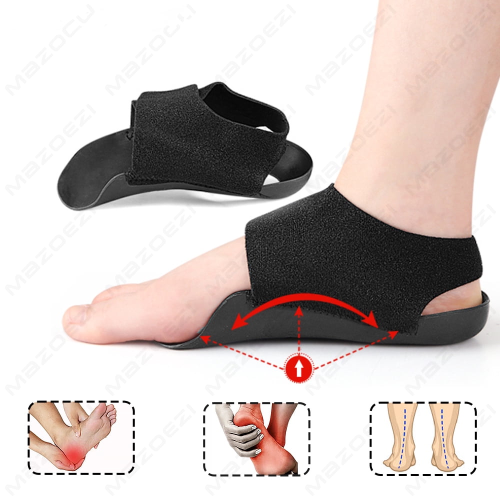 1 Pair Arch Support Sleeves Cushioned Soft Elastic Gel Pads Fabric Arch ...