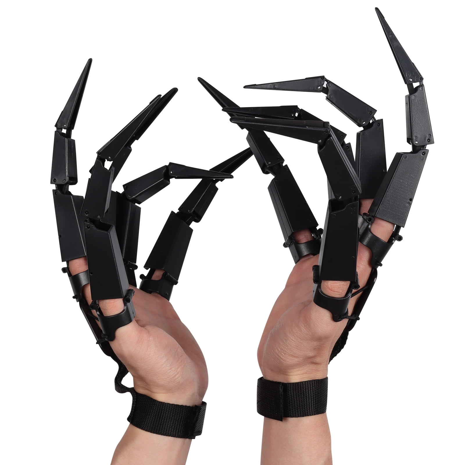1 Pair Articulated Finger Puppets Toys, Cosplay Scary Skeleton Bone ...