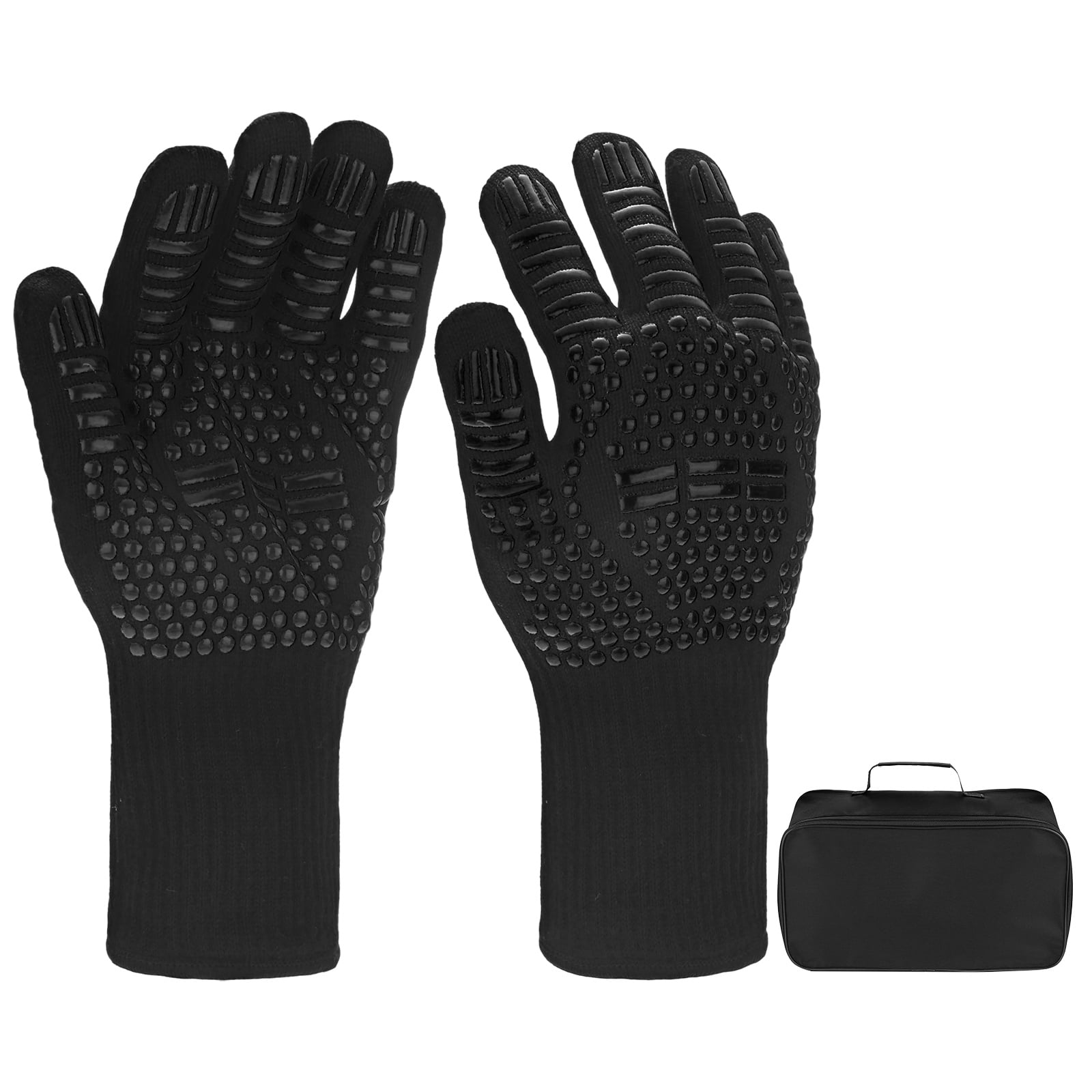 1-Pair BBQ Gloves, 1472°F Heat Resistant Non-Slip Grilling Oven Gloves ...
