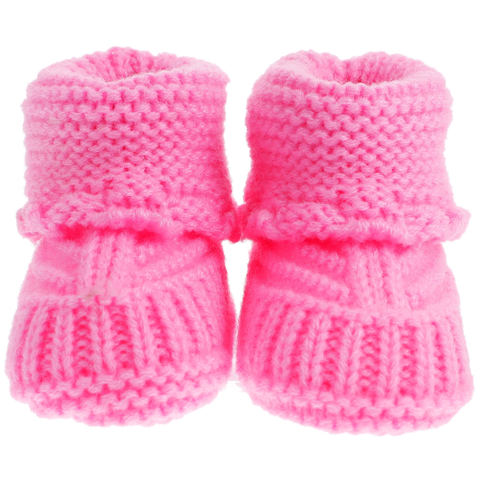 1 Pair Baby Knitting Shoes Woolen Yarn Handmade Crochet Booties Infant ...