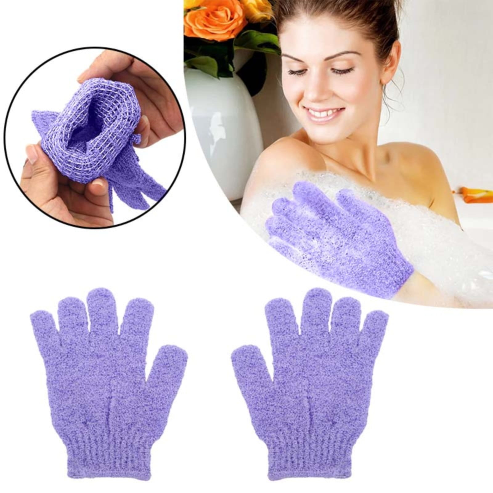1 Pair of Bath Gloves Clearance! Exfoliating Body Gloves Bath Wash Skin ...