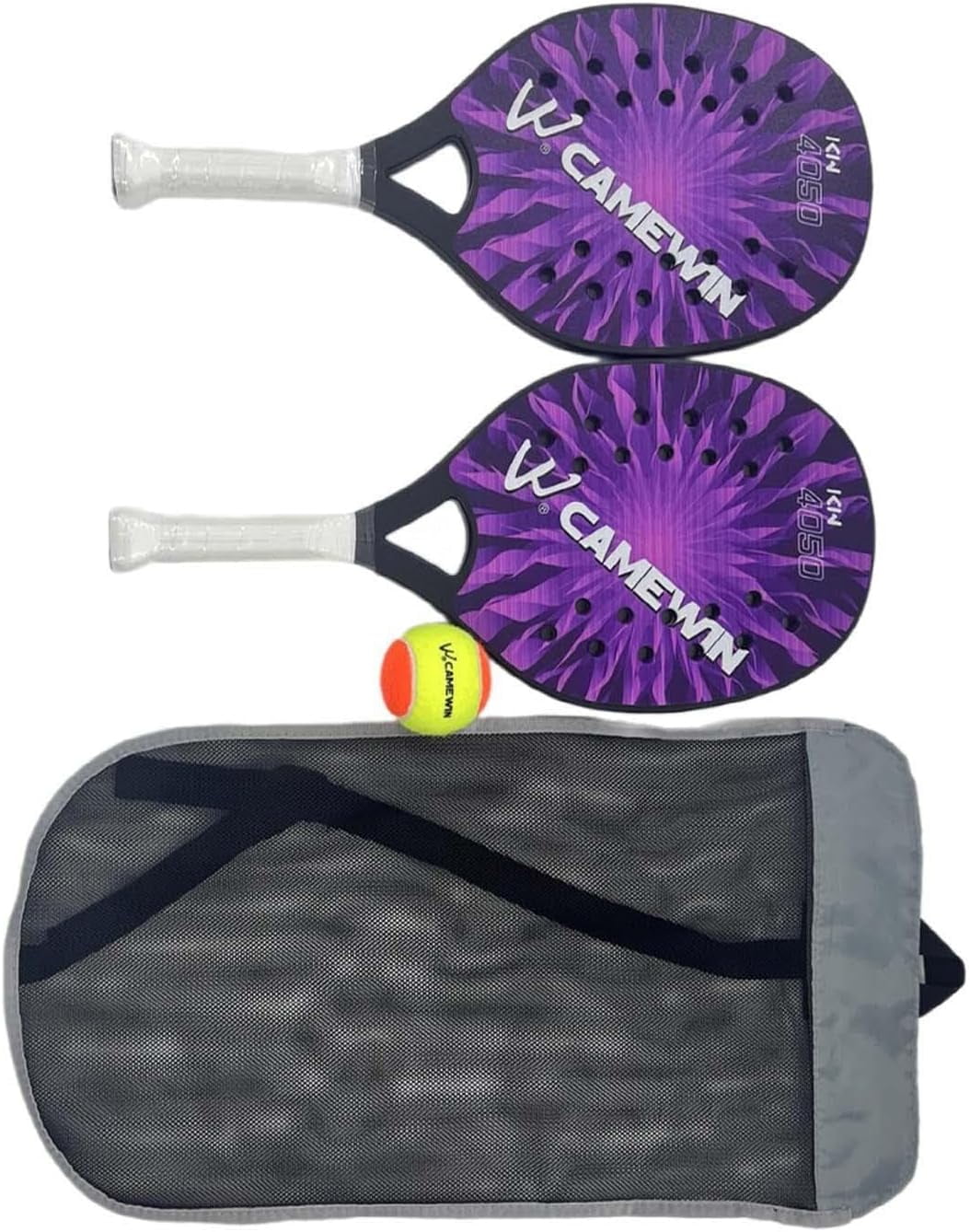 1 Pair Beach Tennis Rackets with Bag Shock Absorption Beach Tennis ...
