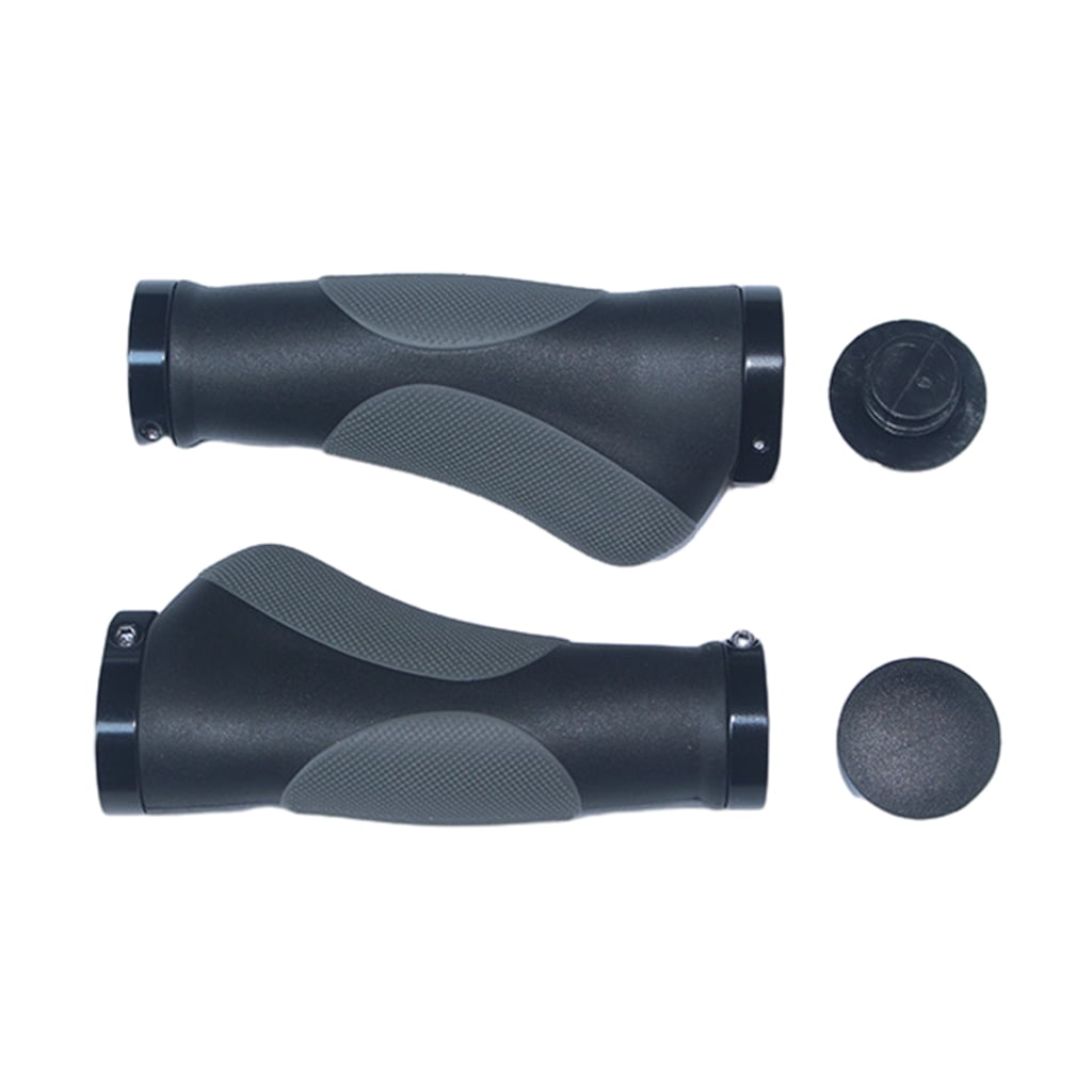 1 Pair Bicycles Handlebar Grip Soft Rubber Cover Bike Handle Grip Cover ...