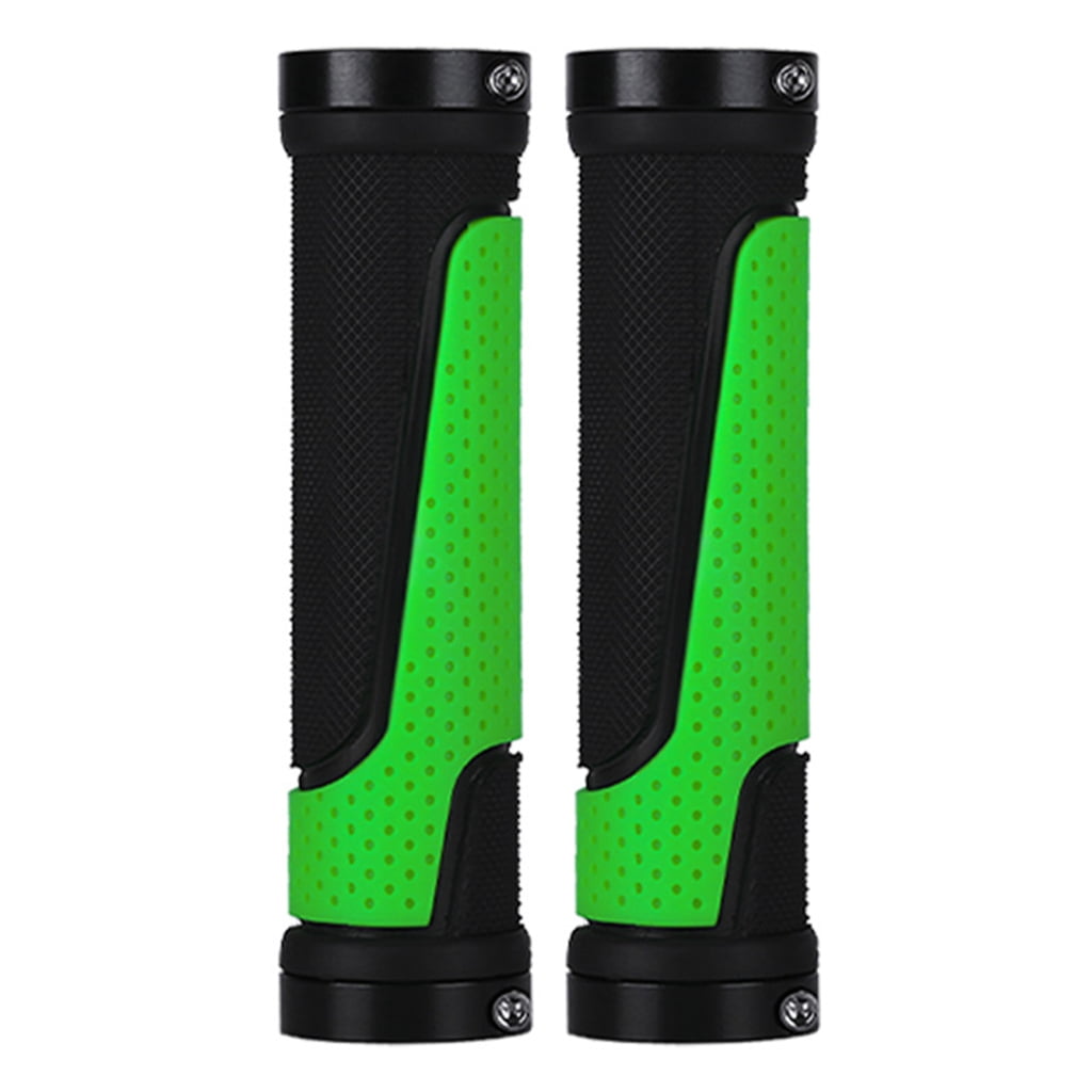 1 Pair Bicycles Handlebar Grip Soft Rubber Cover Bike Handle Grip Cover ...