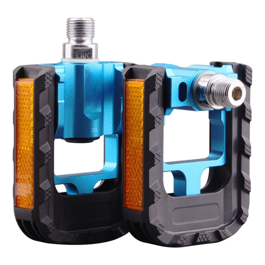1 Pair Bike Foldable Pedals 9/16 Inch for Electric Bike with Reflective ...