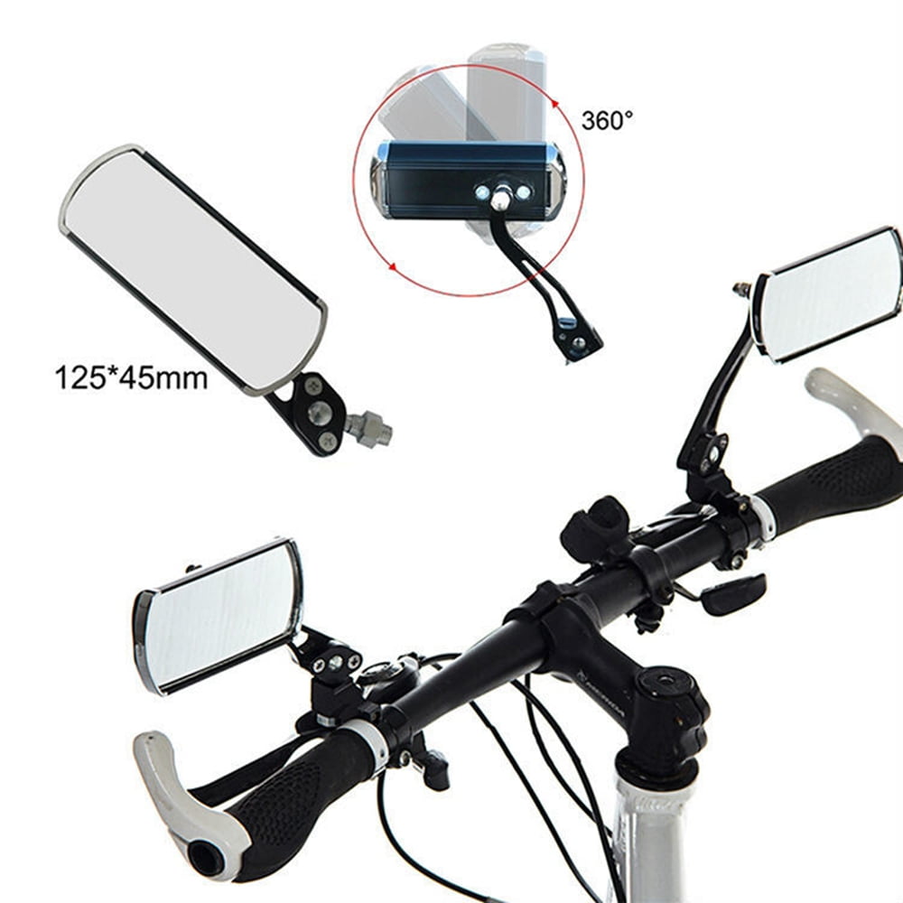 1 Pair Bike Mirror Handlebar Rear Mirror, Rotatable 360 Mirrors Safe ...