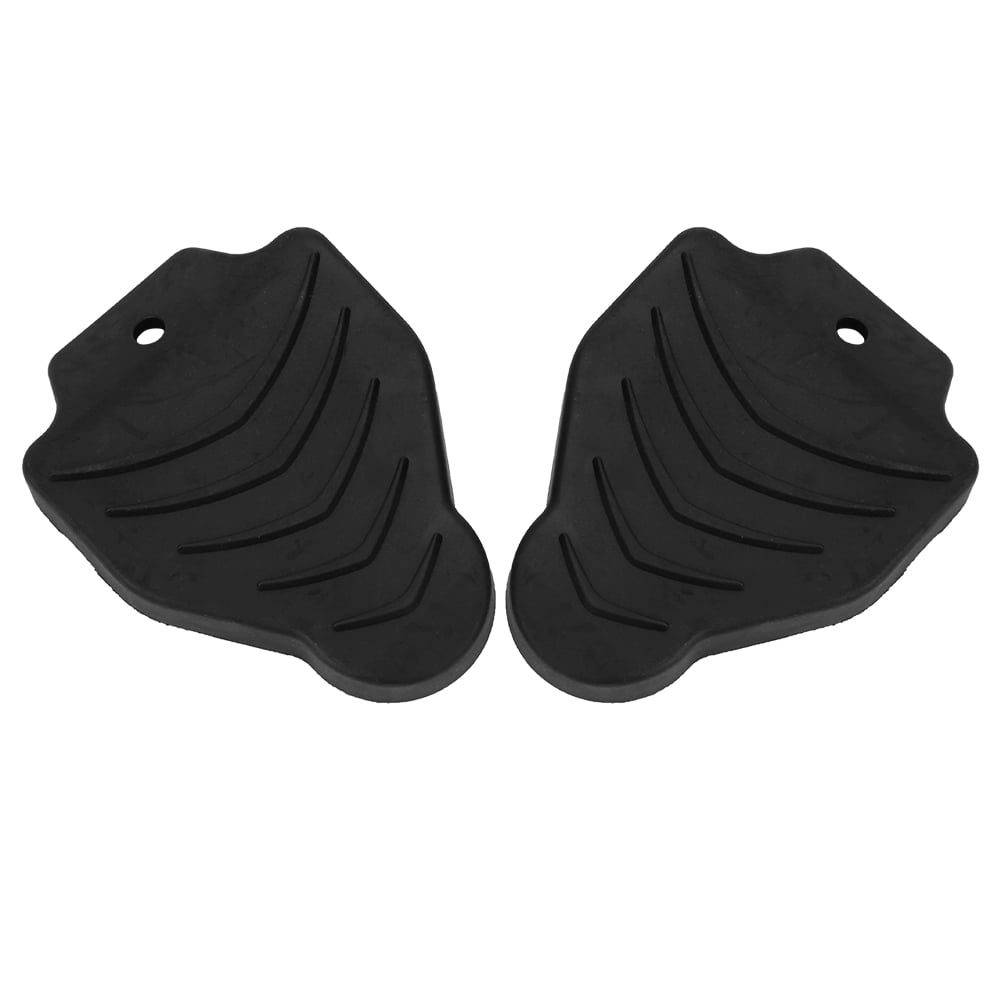 1 Pair Black Bike Pedals Cleats Protector Protective Cover Compatible ...