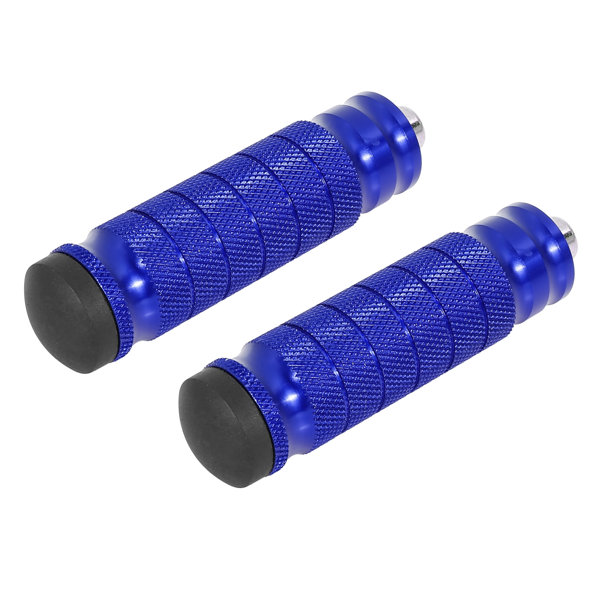 1 Pair Blue Universal Motorcycle Motorbike Foot Pegs Pedal Rear ...