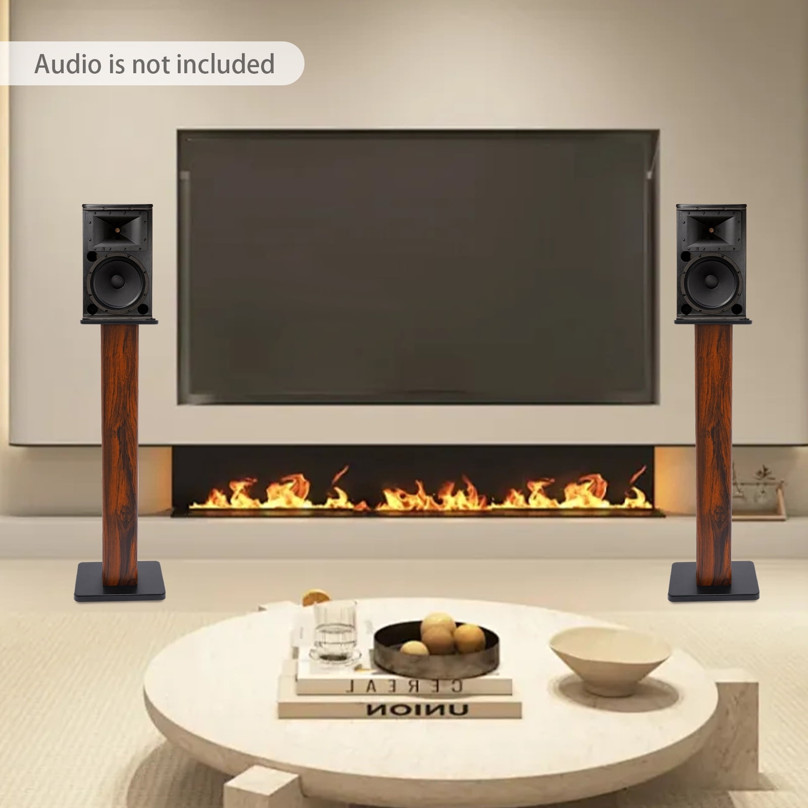1 Pair Bookshelf Speaker Audio Stands Surround Sound Theater Shelf ...