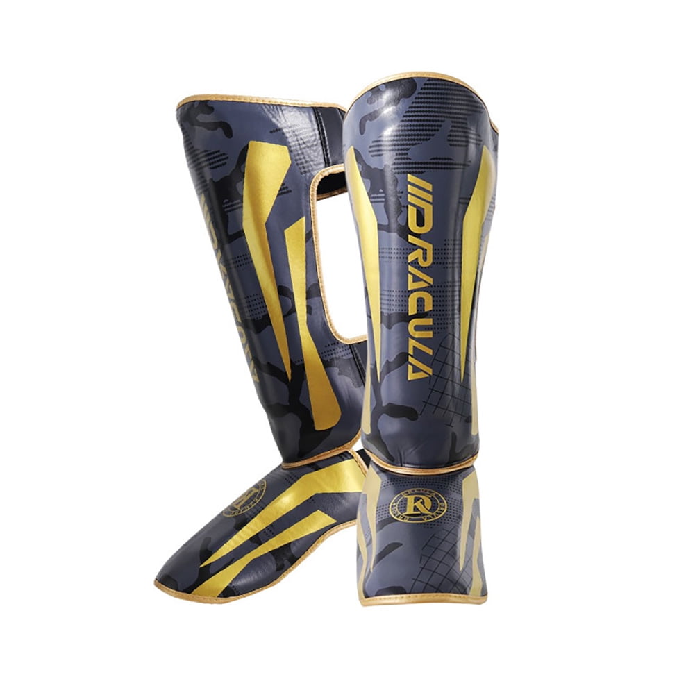 1 Pair Boxing Leg And Instep Guard Protective Clothing Adult Children Sanda Muay Thai ...