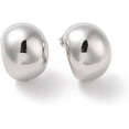 1 Pair Brass Half Round Stud Earrings Half Hoop Earrings for Women ...