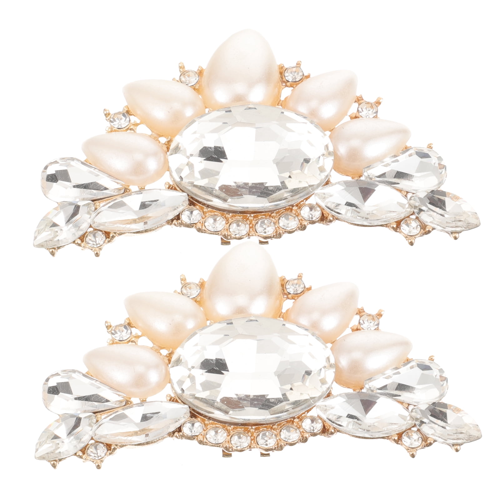 1 Pair Bridal Shoe Clips Wedding Bride Shoe Decorations Rhinestone Shoe ...