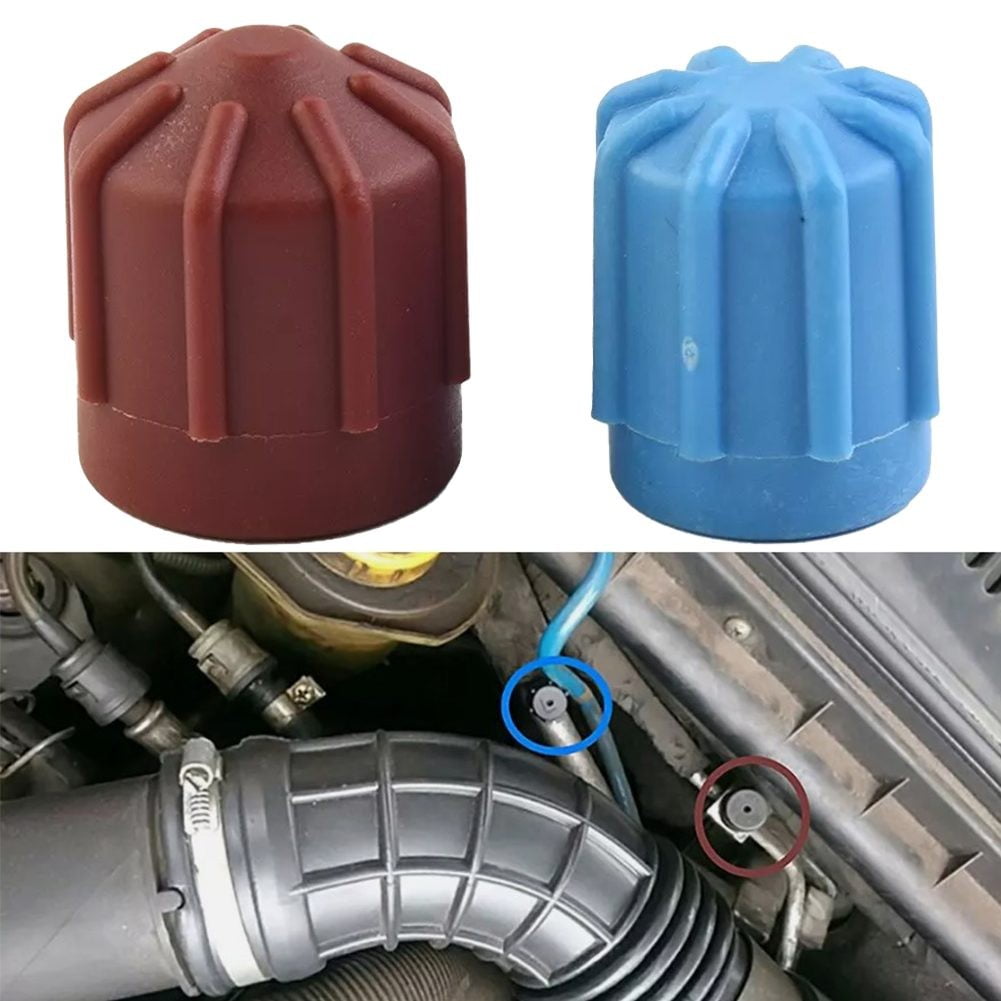 1 Pair Car A/C System Cap R134A Auto Air Conditioning Plastic ...