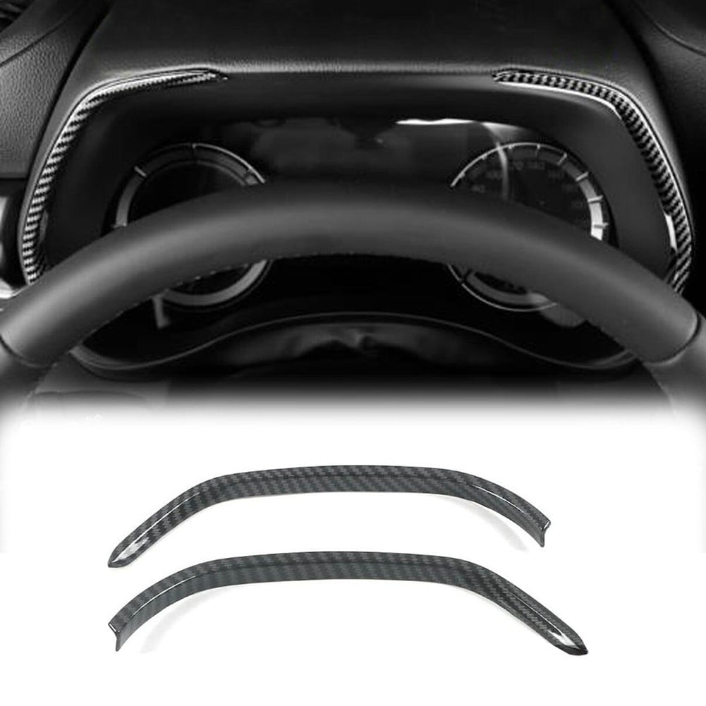 1 Pair Car Carbon Fiber Dashboard Instrument Panel Trim For Toyota For ...