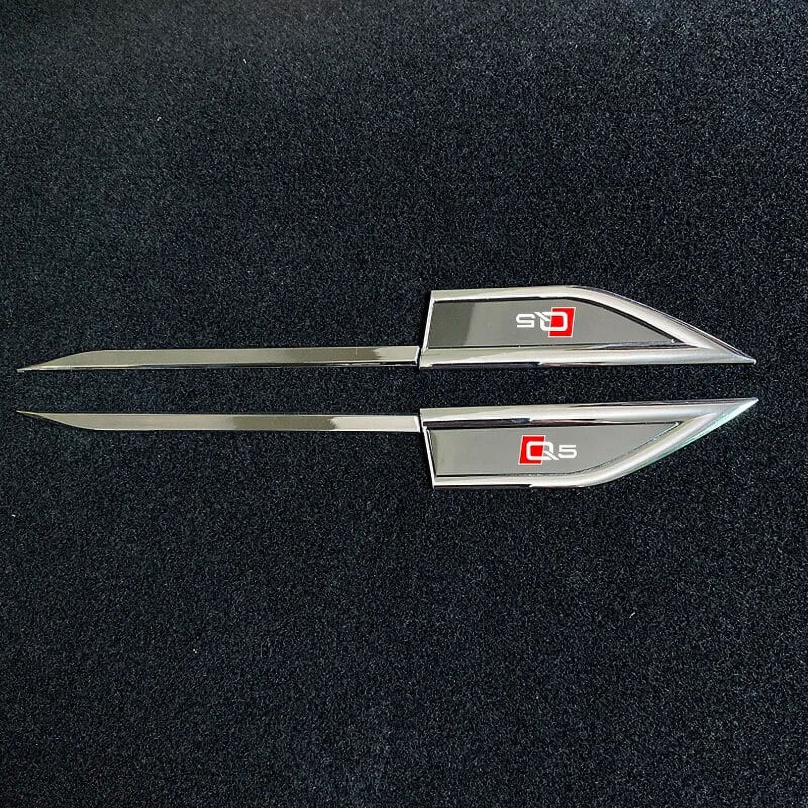 1 Pair Car Metal Sticker Fender Modifications Laser Emblem Car Styling ...