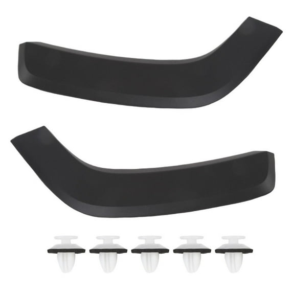 1 Pair Car Rear Door Wheel Arch Trim Eyebrow Decoration Strip with 5 ...