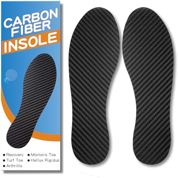 1 Pair Carbon Fiber Insole for Men Women Rigid Carbon Fiber Shoe Insert ...