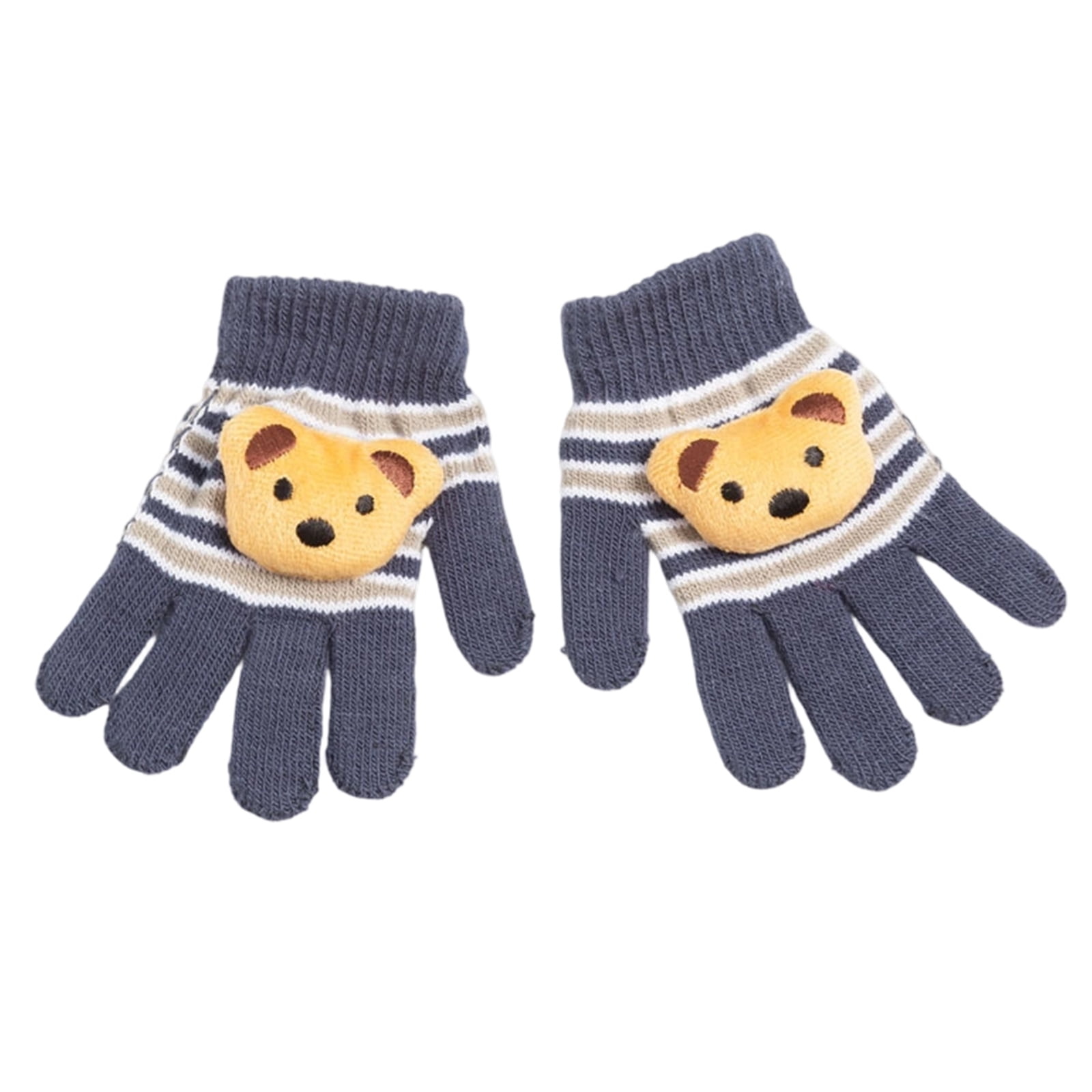 1 Pair Cartoon Character Children's Gloves Reinforced Thumb Split ...