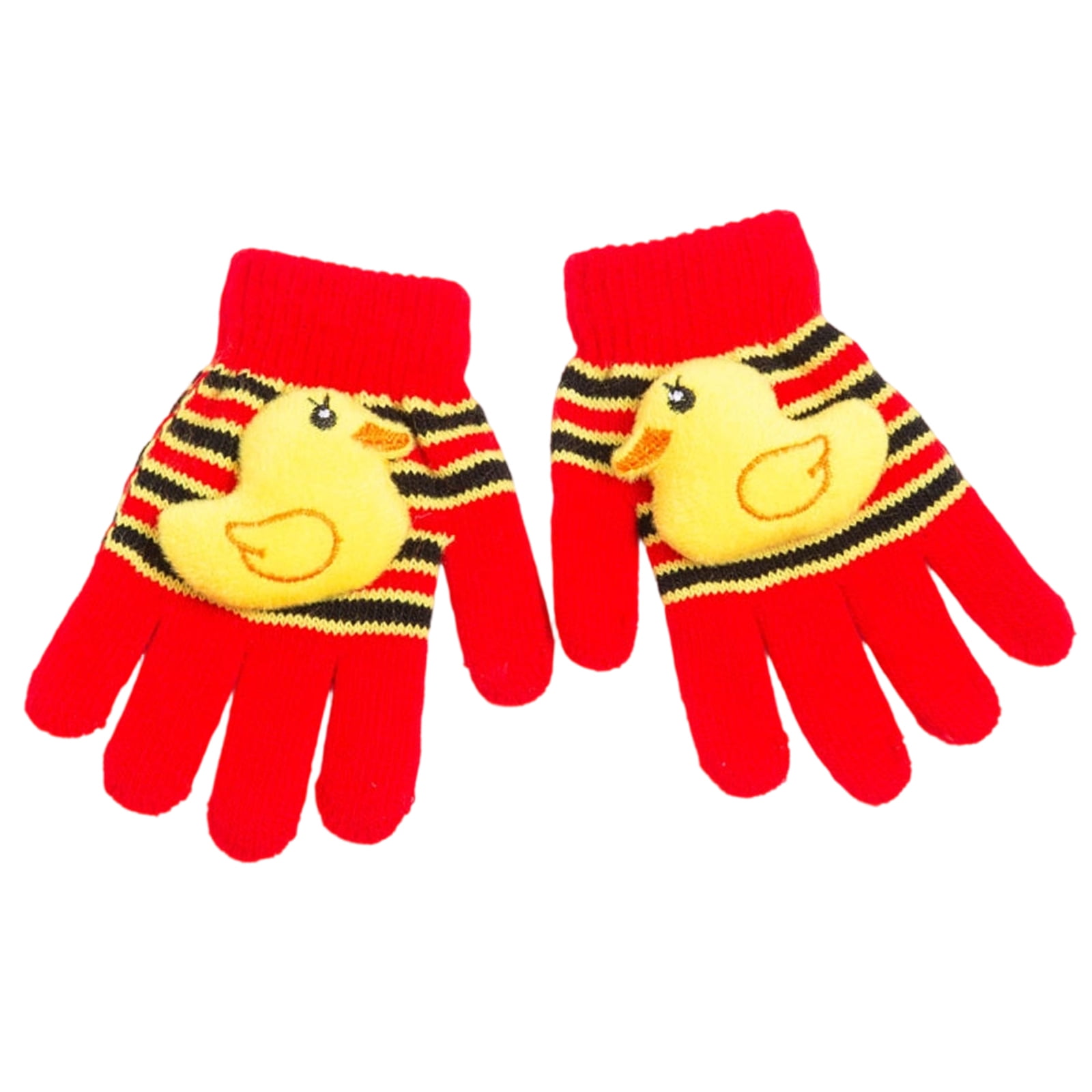 1 Pair Cartoon Character Children's Gloves Reinforced Thumb Split ...