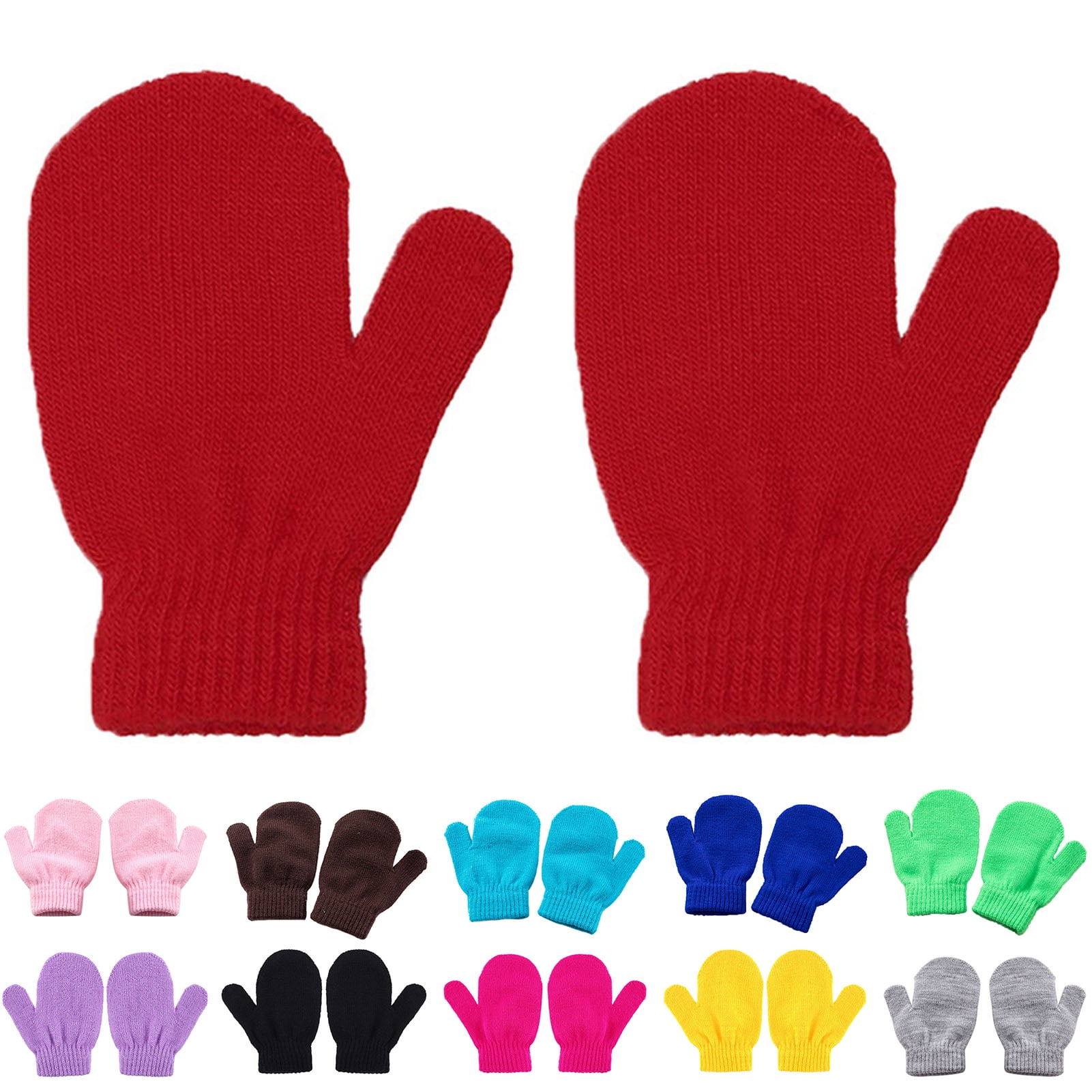 1 Pair Children Winter Gloves Soft Comfortable to Wear Good-looking ...