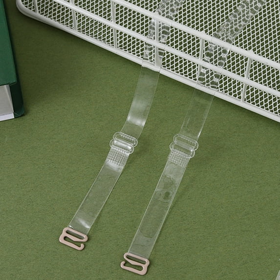 1 Pair Clear Bra Straps Transparent Adjustable Underwear Shoulder ...