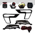 1 Pair Clear LED Fog Light Kit W/ Switch Bezel Wire For 2018 2019 Ford ...