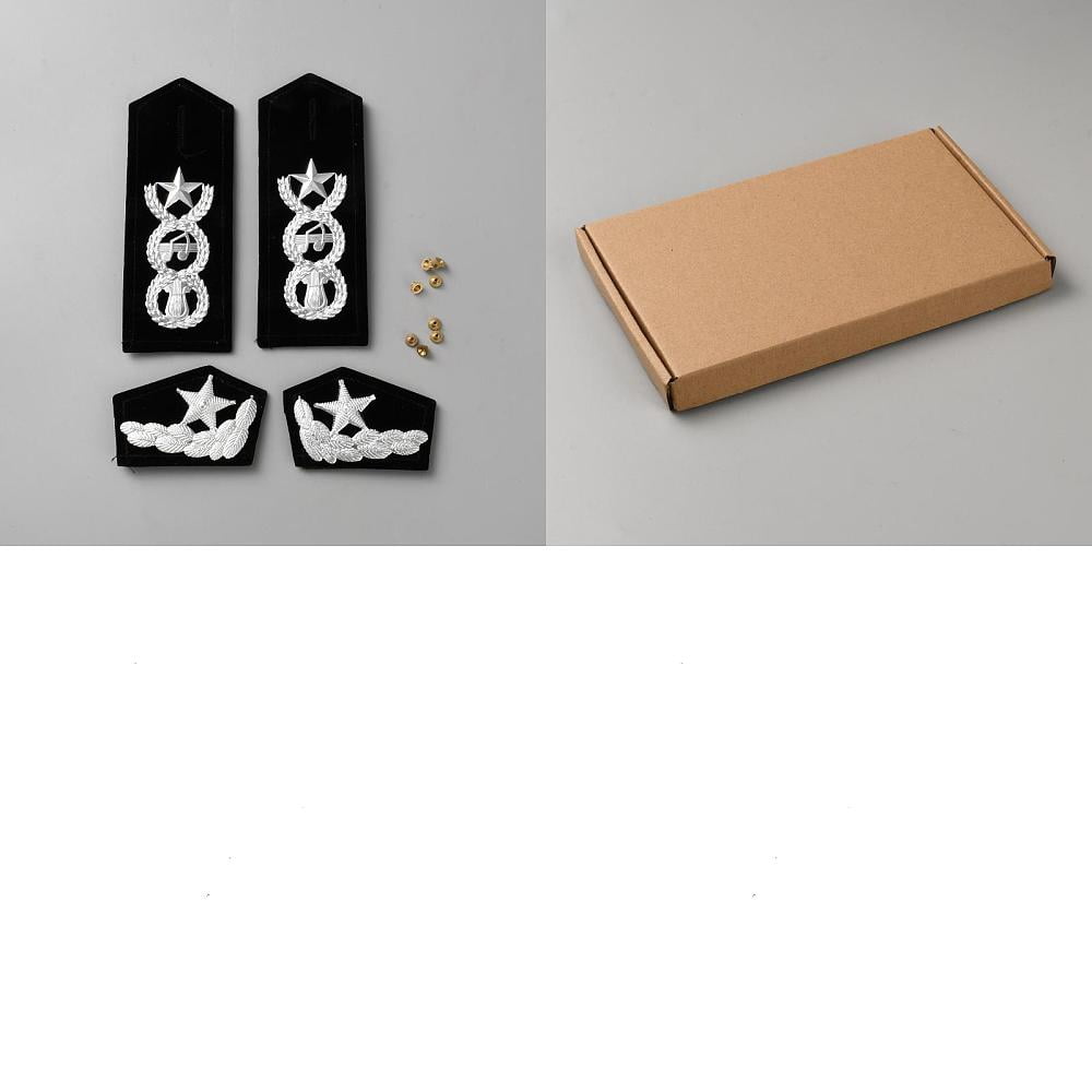 1 Pair Cloth Professional Uniform Epaulets Collar Flowers for Stage ...