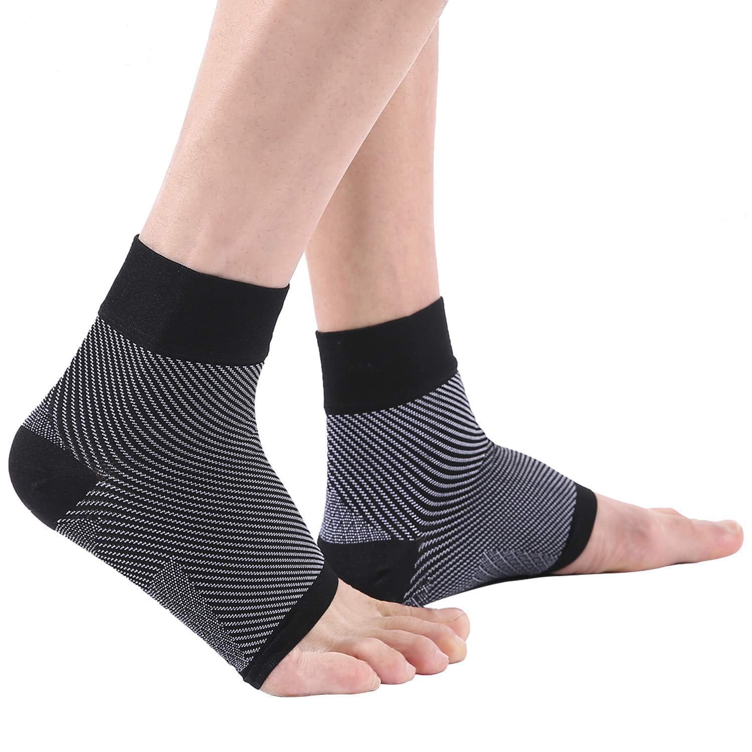 1 Pair Compression Socks Foot Sleeves for Men & Women Best for Plantar ...
