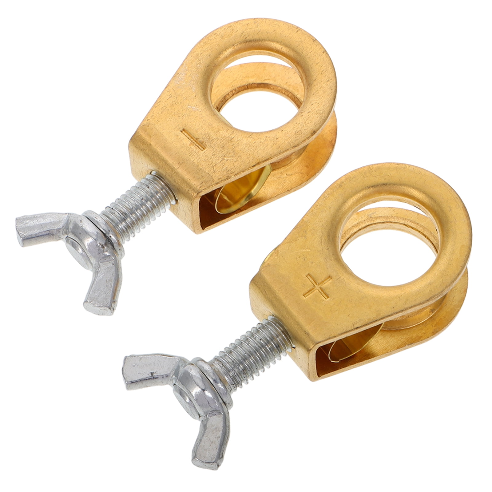 1 Pair Copper Car Battery Cable Ends Connector Top Post Terminals Set ...