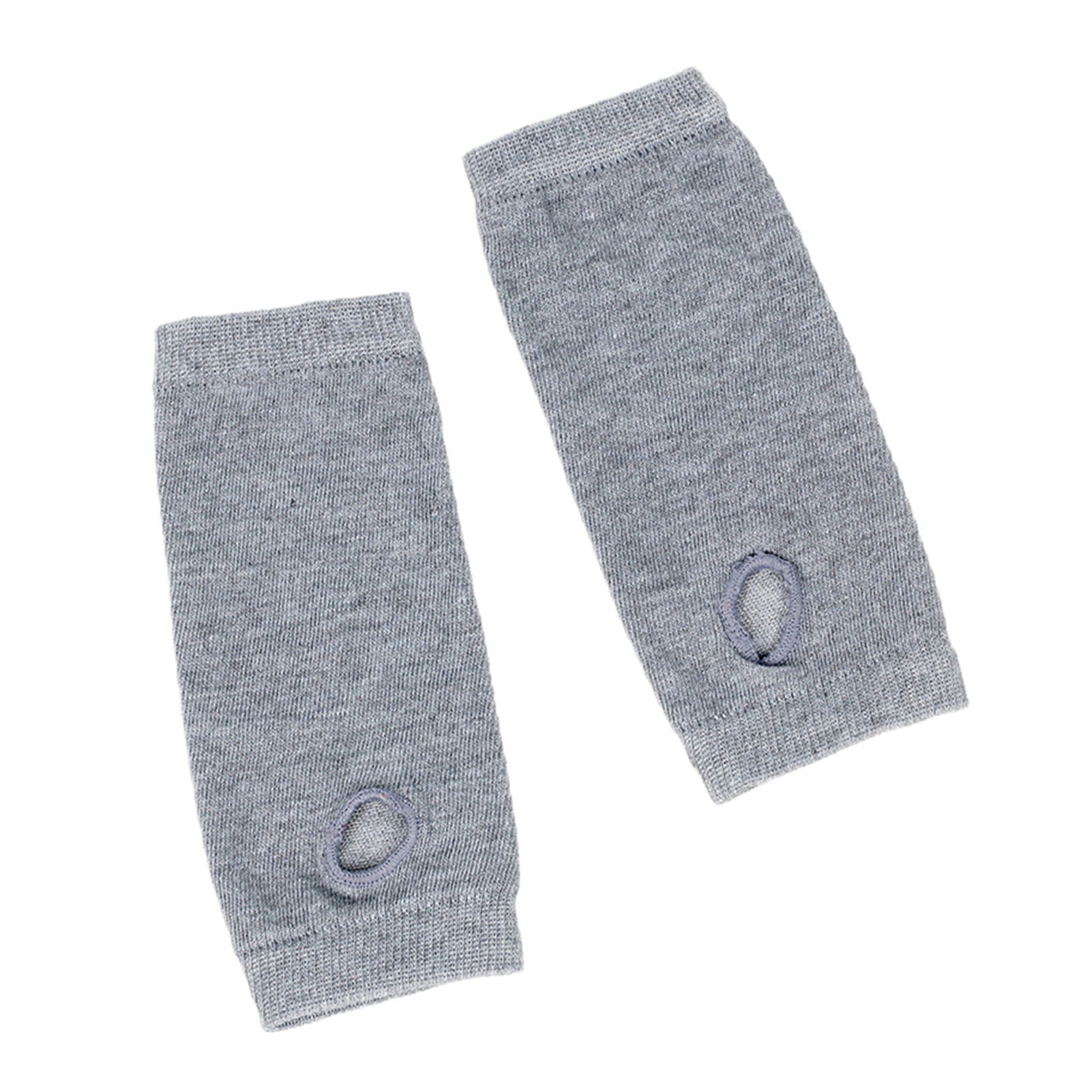 1 Pair Crochet Knit Half Mittens | Thumbhole Design, High Elasticity ...