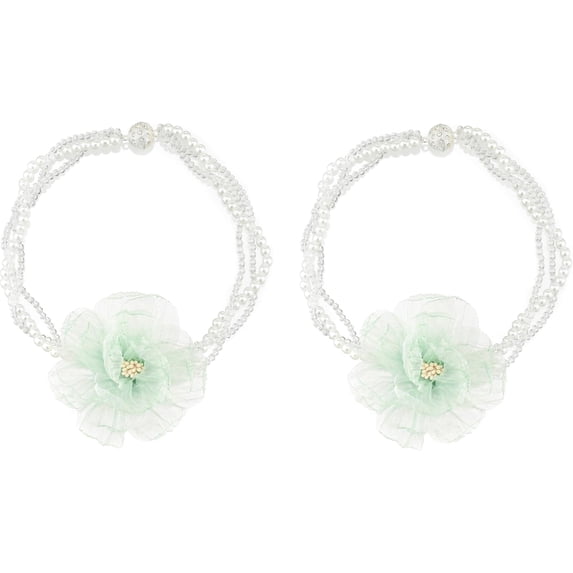 1 Pair of Curtain Tiebacks, Elegant Pearl Beaded Magnetic Curtain ...