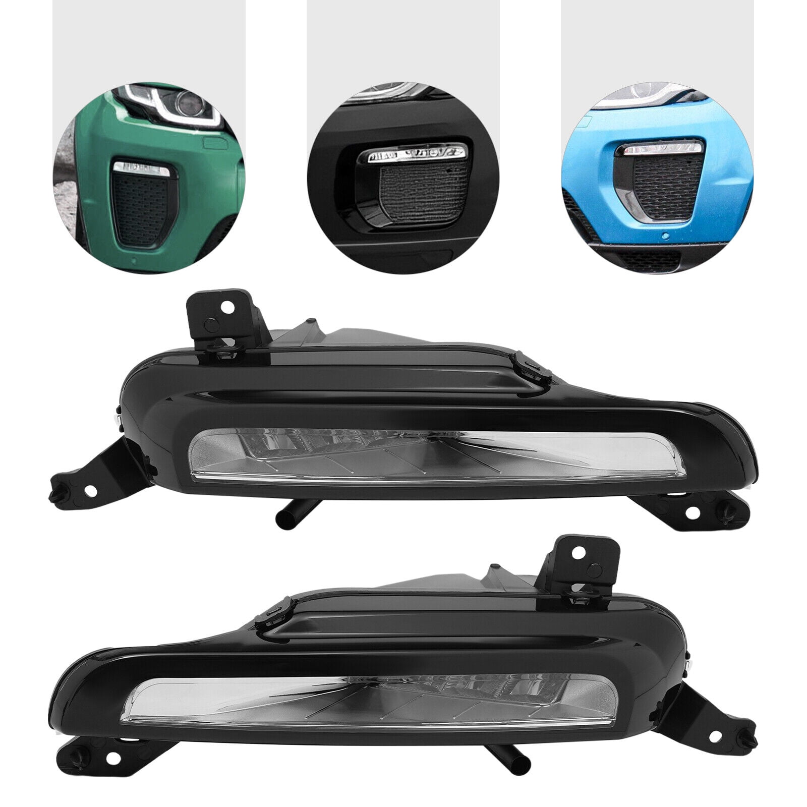 1 Pair Daytime Running Lights LED DRL Driving Fog Lamps Left & Rigth For Land Range Rover Evoque ...