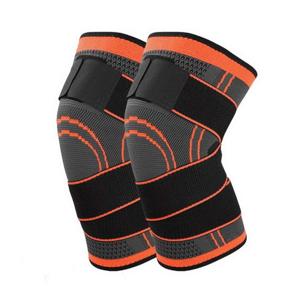 1 Pair Elastic Bandage Pressurized Knee Pads for Men Women Fitness ...