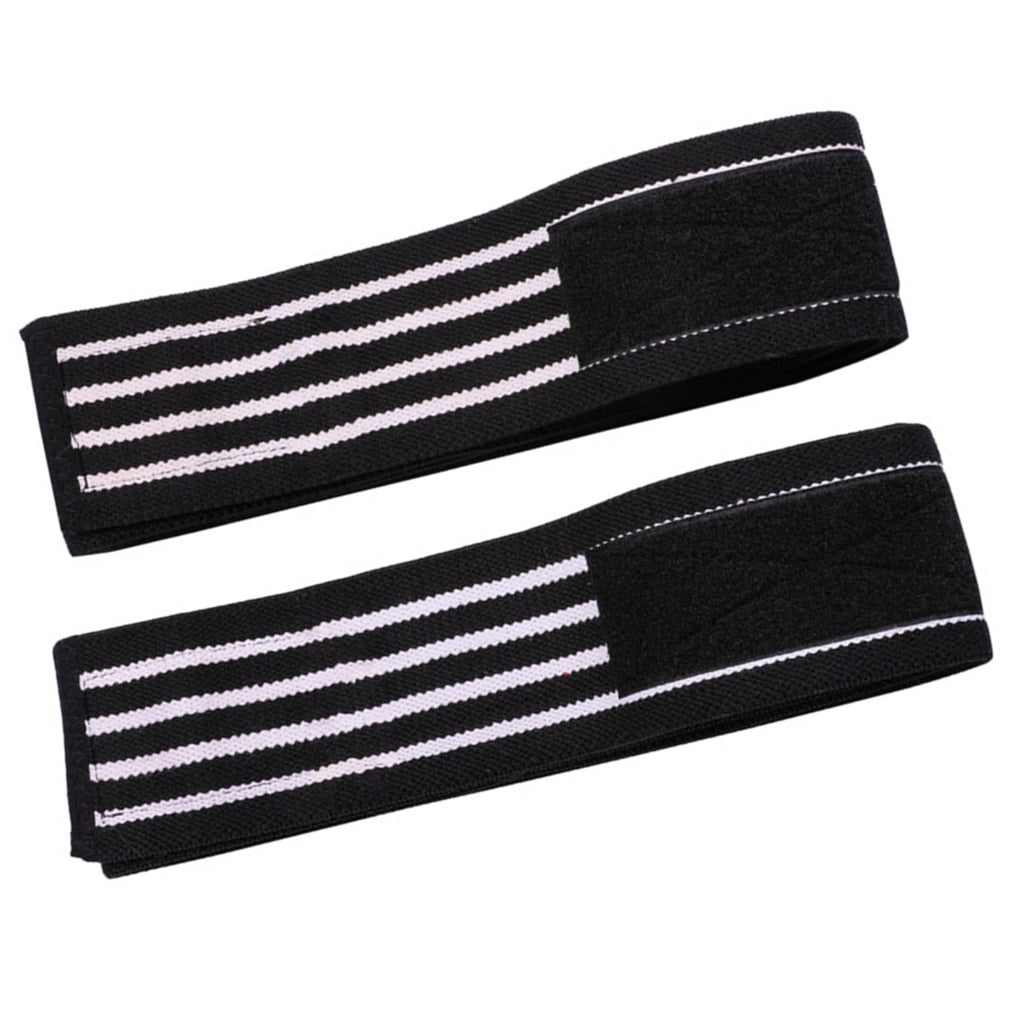 1 Pair Elastic Knee Wrap Knee Compressions Wrap Knee Bandage Brace Knee ...