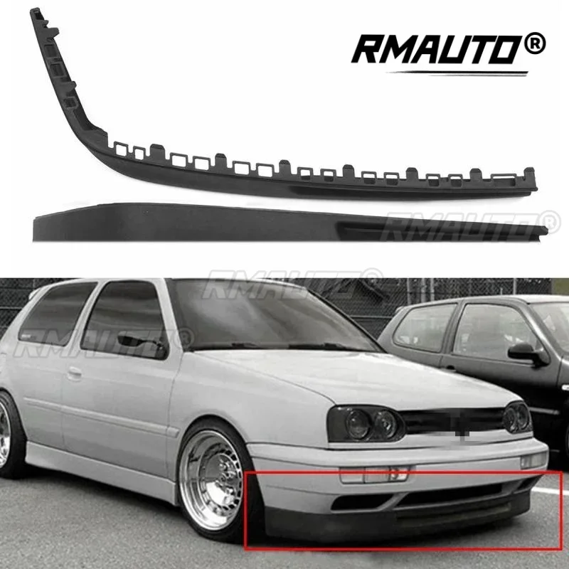 1 Pair Euro Car Front Deep Bumper Chin Spoiler Lip Sport Valance ...