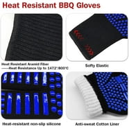 1 PAIR Extreme Heat Resistant Gloves BBQ Grilling Cooking 1472℉ Mitts ...