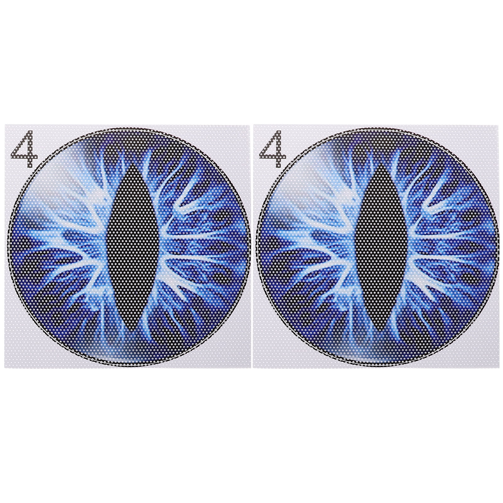1 Pair Eyes Shape Headlight Stickers Eye Decals For Headlamps Round ...