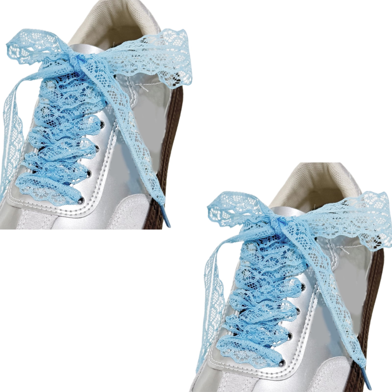 1 Pair Fashionable Lace Shoe Strings for Women and Girls Casual Shoes ...