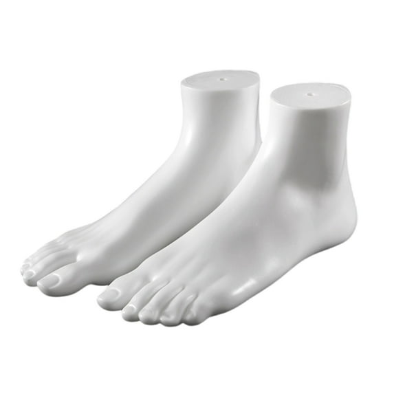 1 Pair Female Realistic Foot Model Foot Replicas Soft PVC Texture for ...
