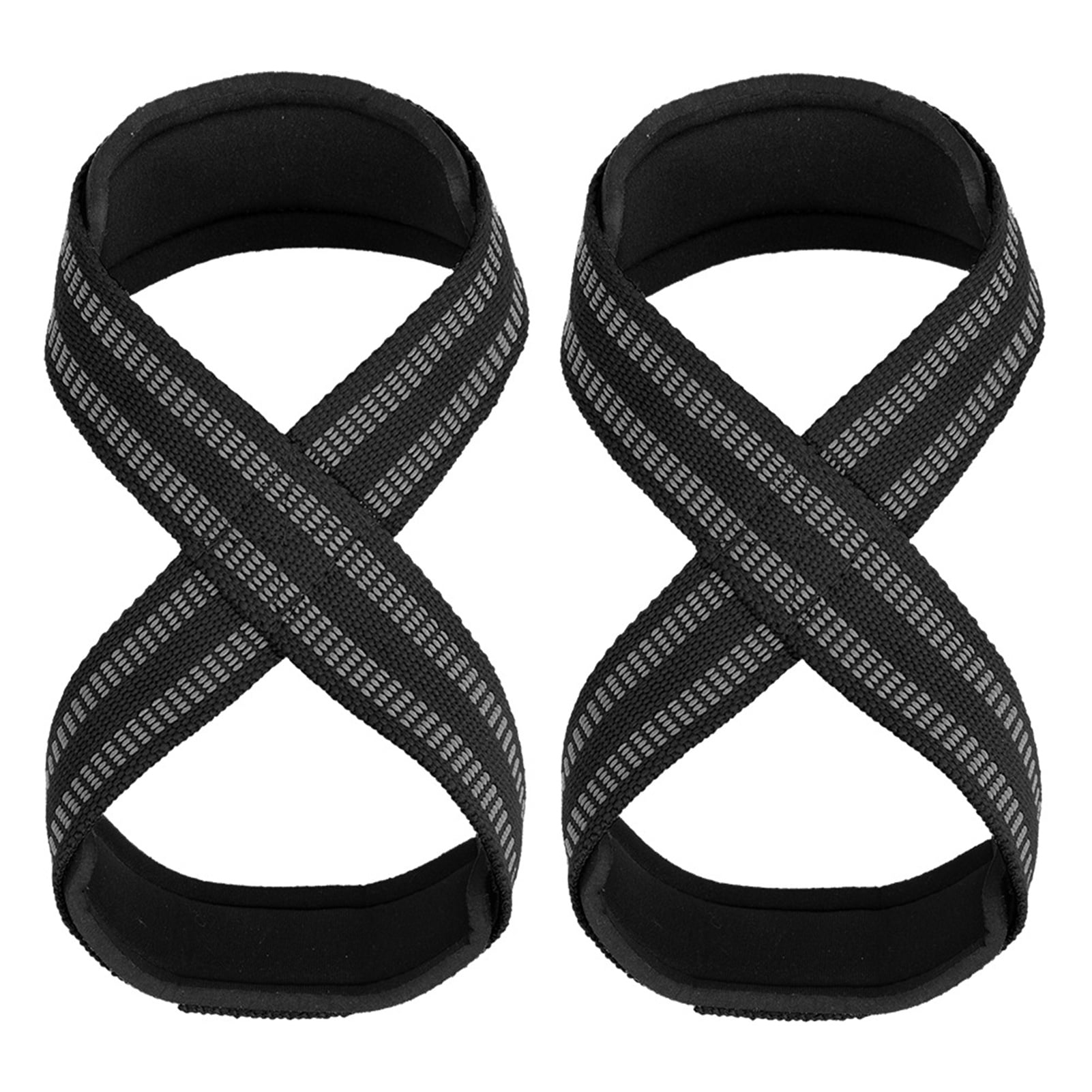 1 Pair Figure 8 Lifting Strap Men Women Anti-Slip Padded Weightlifting ...