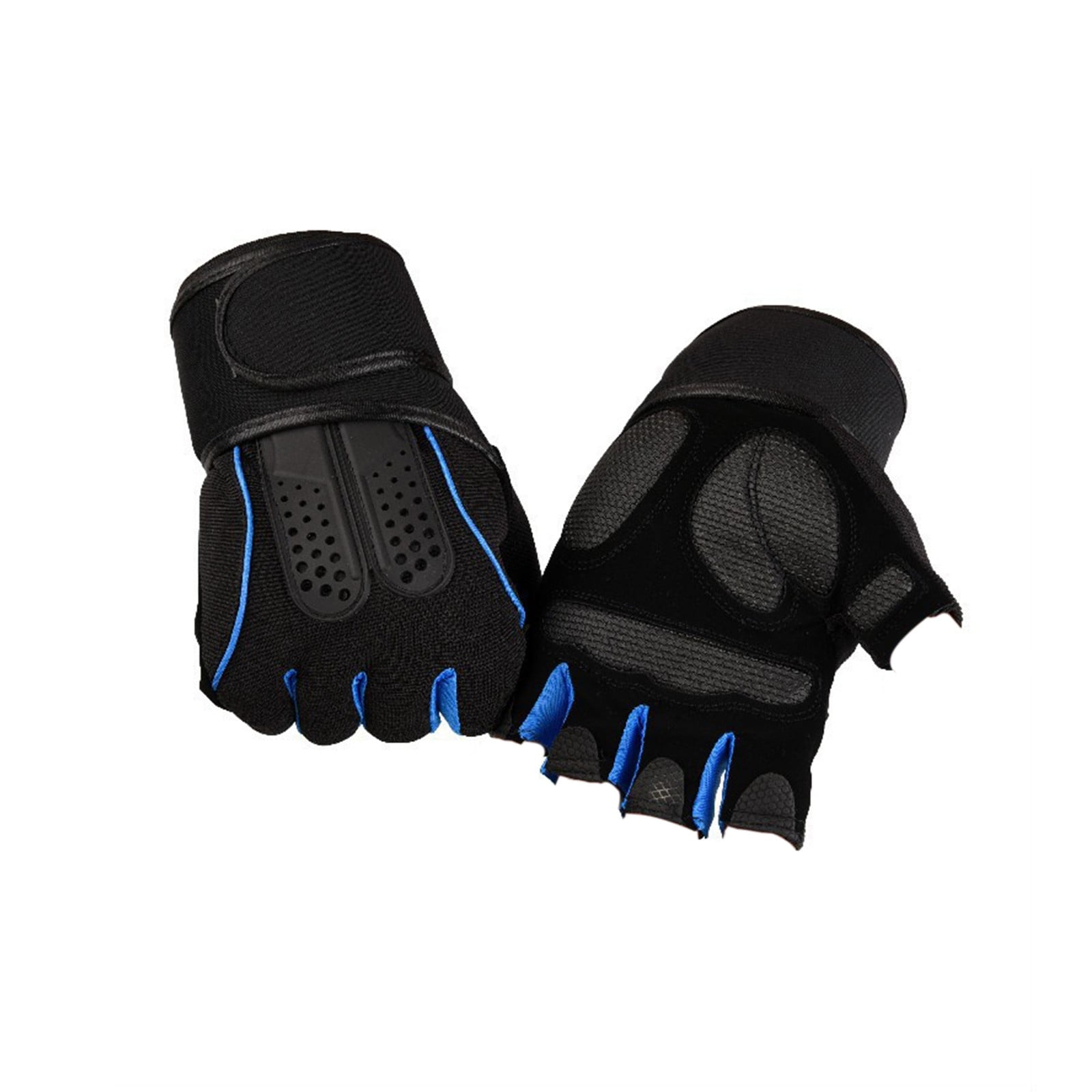 1 Pair Fitness Gym Workout Gloves Men & Women Half Finger Glove Great For Weightlifting Training ...