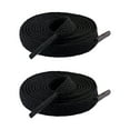 1 Pair Flat Sneaker Shoelaces 8mm Wide Universals Fit Colored Shoes ...