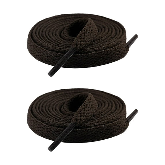 1 Pair Flat Sneaker Shoelaces 8mm Wide Universals Fit Colored Shoes ...