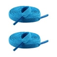 1 Pair Flat Sneaker Shoelaces 8mm Wide Universals Fit Colored Shoes ...
