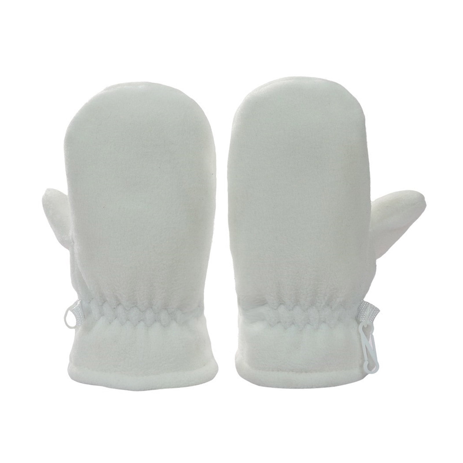 1 Pair Fleece Mittens with Soft Lining for Kids 4-7Y Child Warm Gloves ...