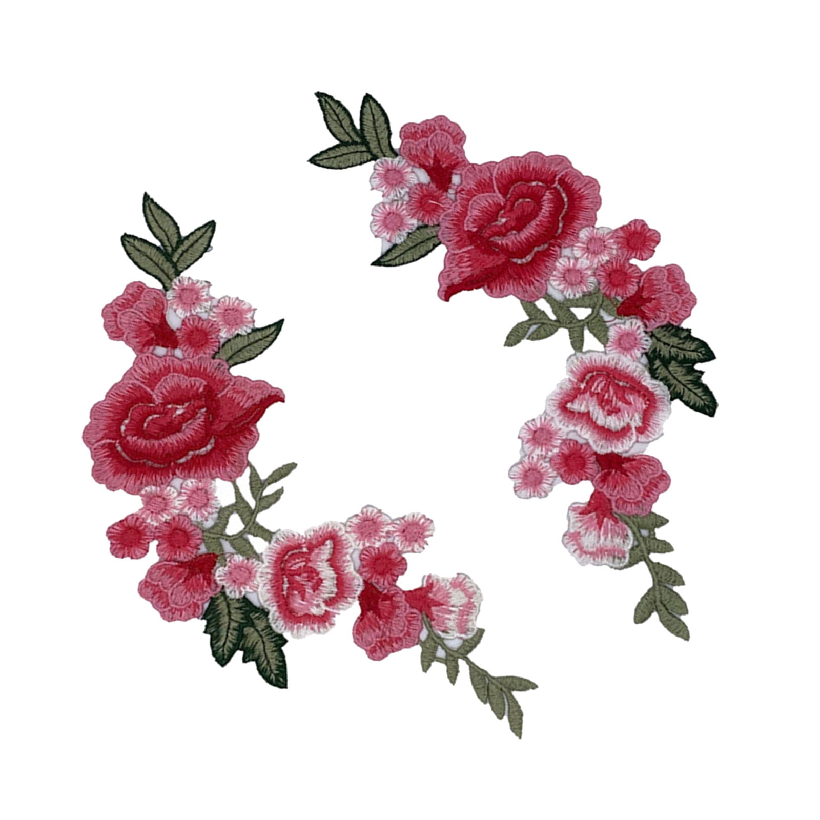 1 Pair Flower Embroidery Patches for Clothes Jeans Decoration ...