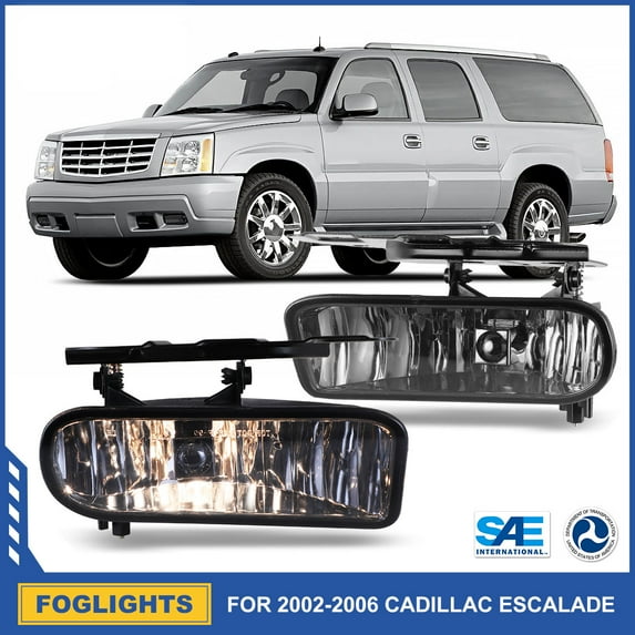 1 Pair Fog Lights Assembly for 2002-2006 Cadillac Escalade/ 2003-2005 ...